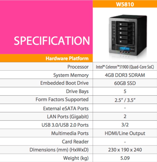 Para más información sobre el Thecus W5810 pincha aquí
